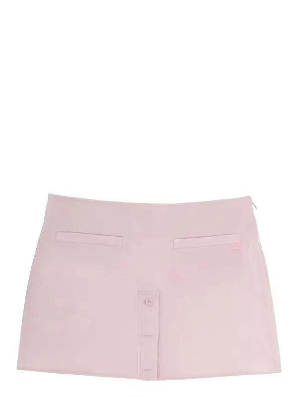 COURREGES Mini Skirt With Front Button Detail - Pink