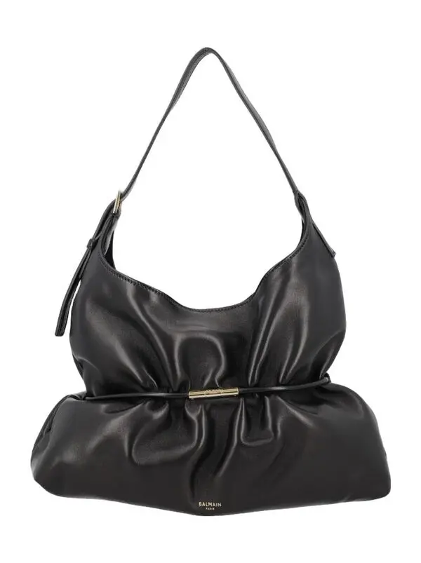 Balmain Style Mini Handbag - Black