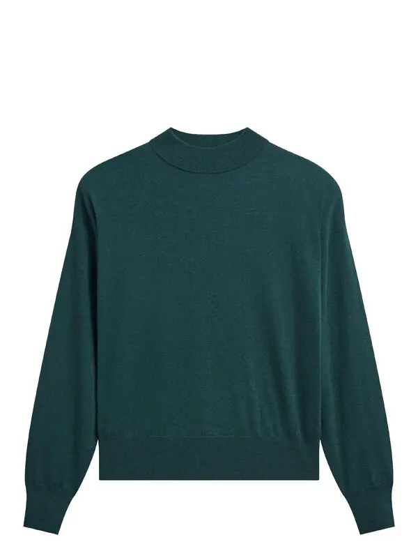 THE FRANKIE SHOP Rue Crewneck Wool Sweater - Green