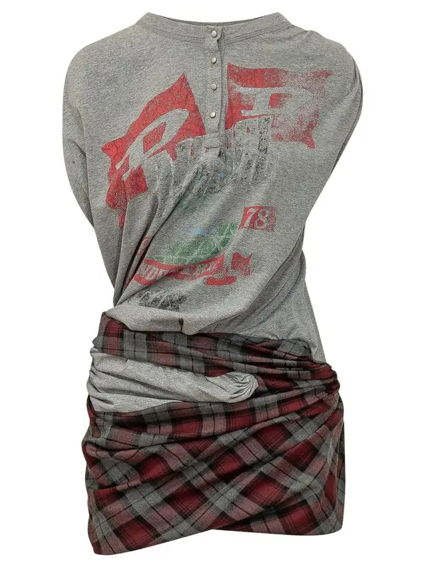 DIESEL® Check Print Mini Dress - 9cba
