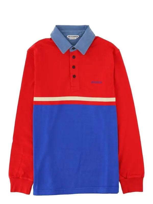 JW Anderson Cotton Polo Shirt - Red