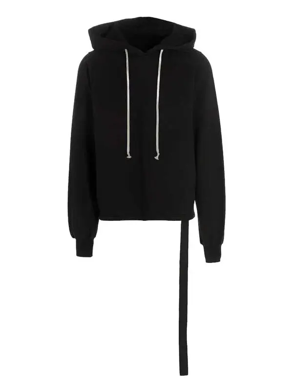 Rick Owens Asymmetric-seam Hoodie - Black