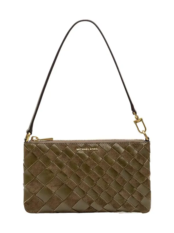 Michael Kors Jet Set Medium Zip-top Convertible Wristlet - Loden