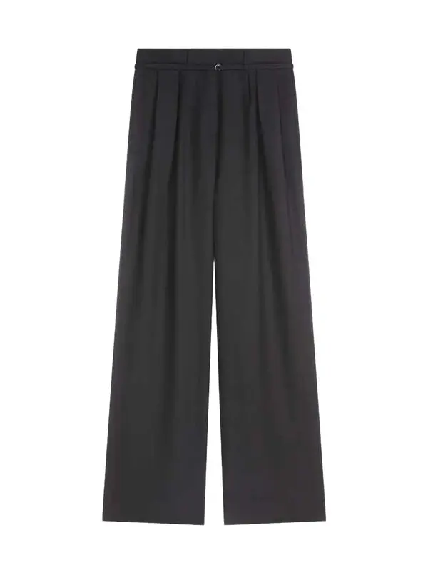 Dries Van Noten Belted Pleated Trousers - Black