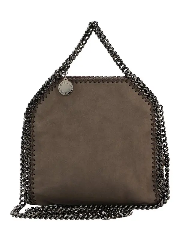Stella McCartney Mini Mud Alter Suede Falabella Handbag - Brown