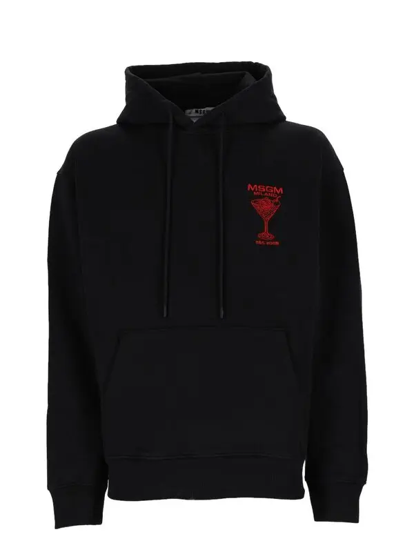 MSGM Cotton Sweatshirt For - Black