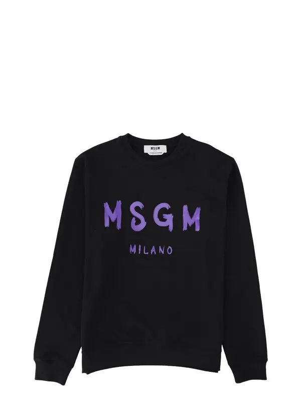 MSGM Cotton Sweatshirt For - Black