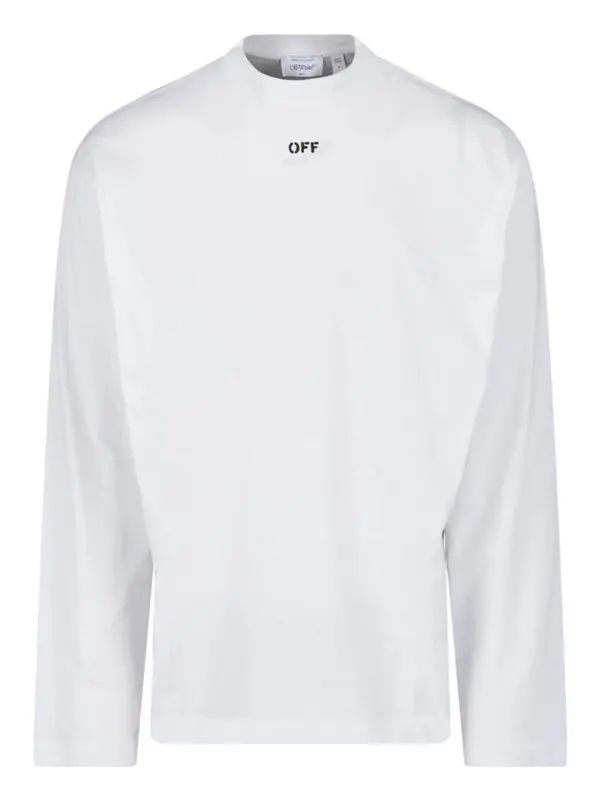 Off-White Logo Cotton T-shirt - White