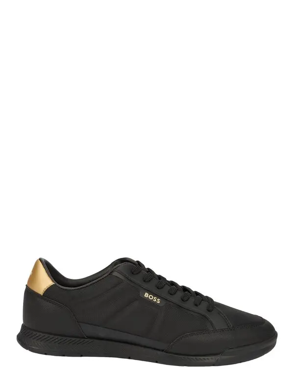 BOSS Low-top Lace-up Sneakers - Black