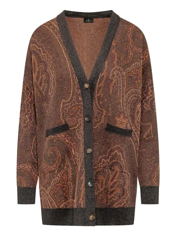 Etro Designer Cardigan - Marrone