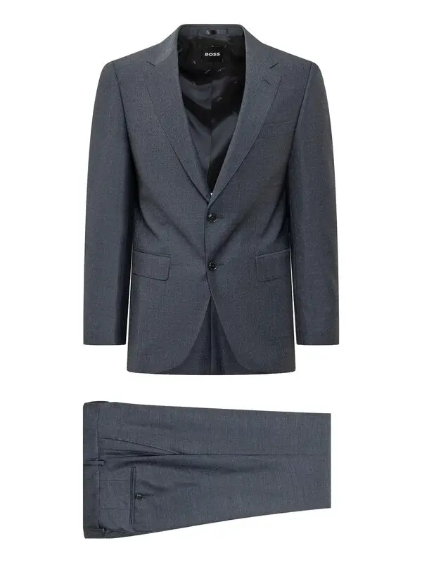 BOSS Two-piece Wool Suit Set - Dark Blue
