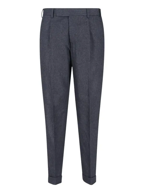PT TORINO Wool-cashmere Stretch Trousers - Grey