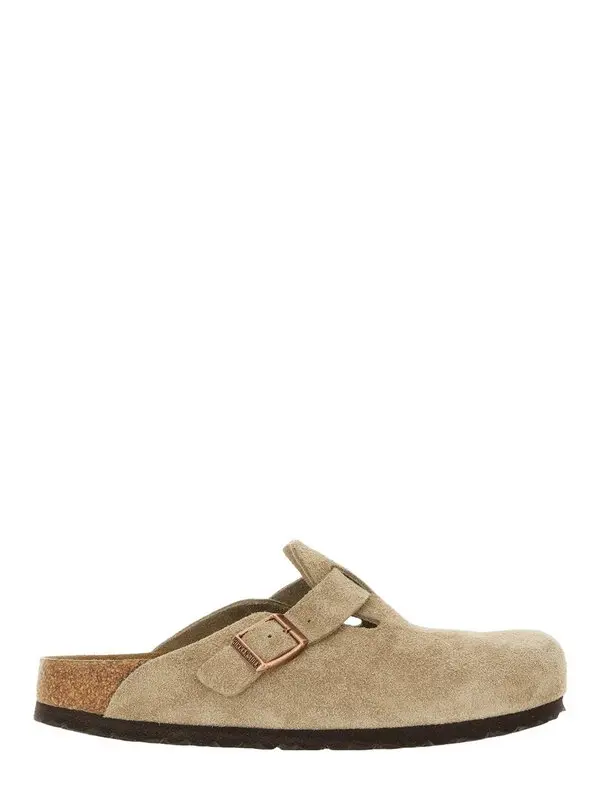 BIRKENSTOCK Boston Suede Narrow-fit Clog Sabot Sandals - Dove