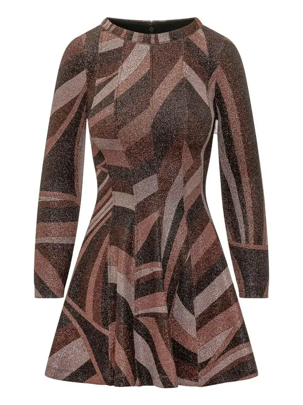 Emilio Pucci Lurex T-shirt Gown - Bordeaux Gold