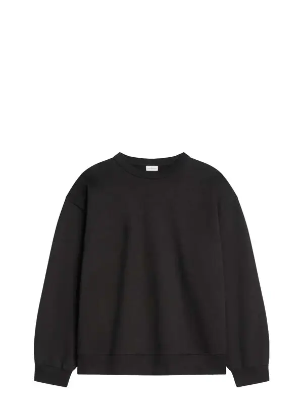 Dries Van Noten Oversized Cotton Sweatshirt - Black