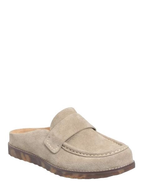 SOFFT Alicia Leather Flat Mule - Light Grey