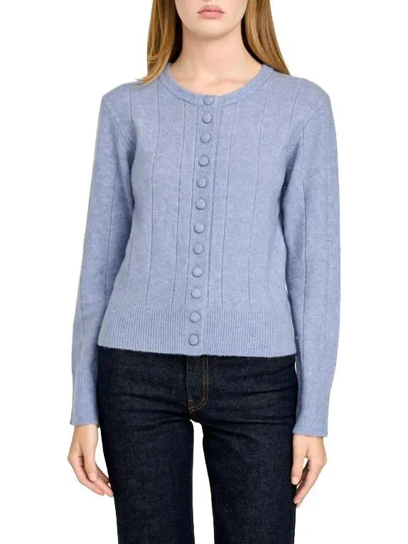 WAYF Cassie Cardigan - Blue
