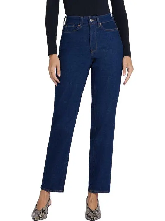 NYDJ Kasey High Waist Ankle Stovepipe Jeans - Rinse