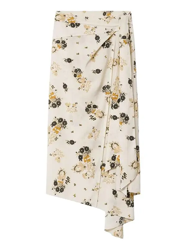 Isabel Marant Étoile Marant Faniry Asymmetric Midi Skirt - Multicolor