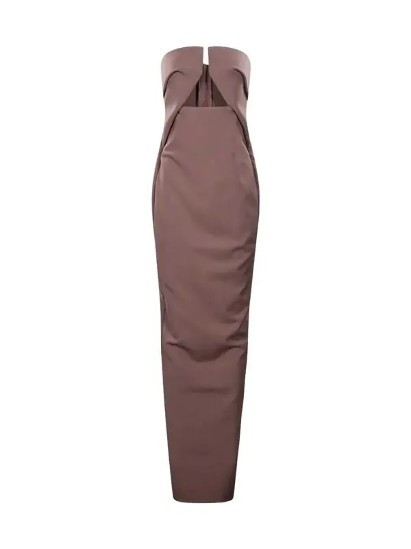 Rick Owens Strapless Maxi Dress With Cut-outs - Multicolor