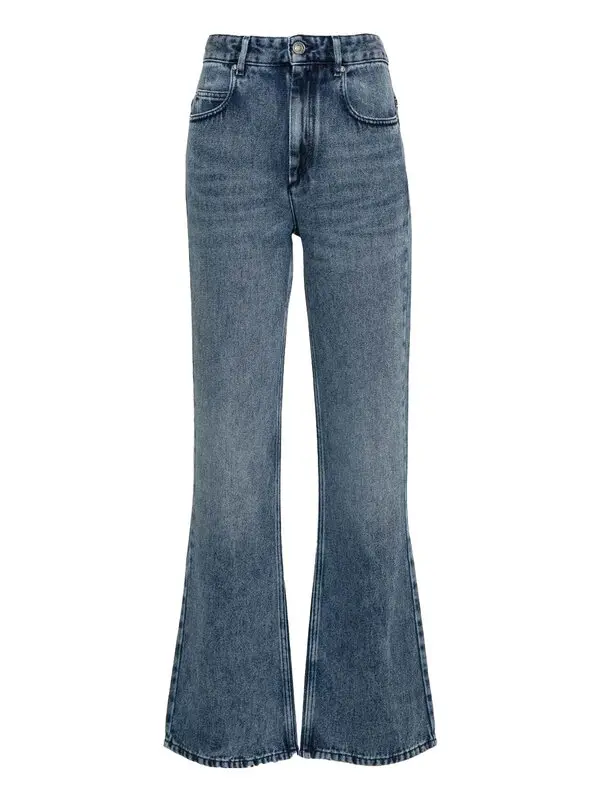 Isabel Marant Étoile Marant Belvira Flared High-waisted Jeans - Blue