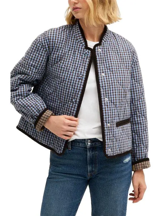 Madewell Quilted Liner Jacket - Dark Brown