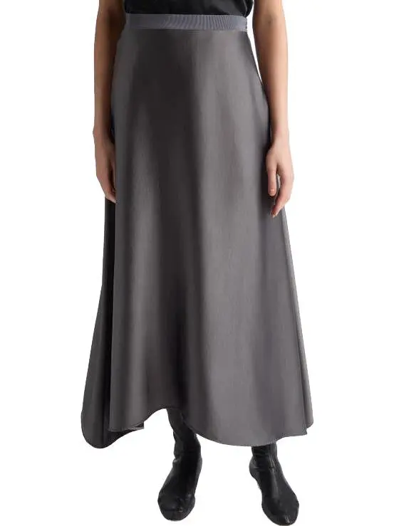 FFORME Carina Fluid Midi Skirt - Slate Grey