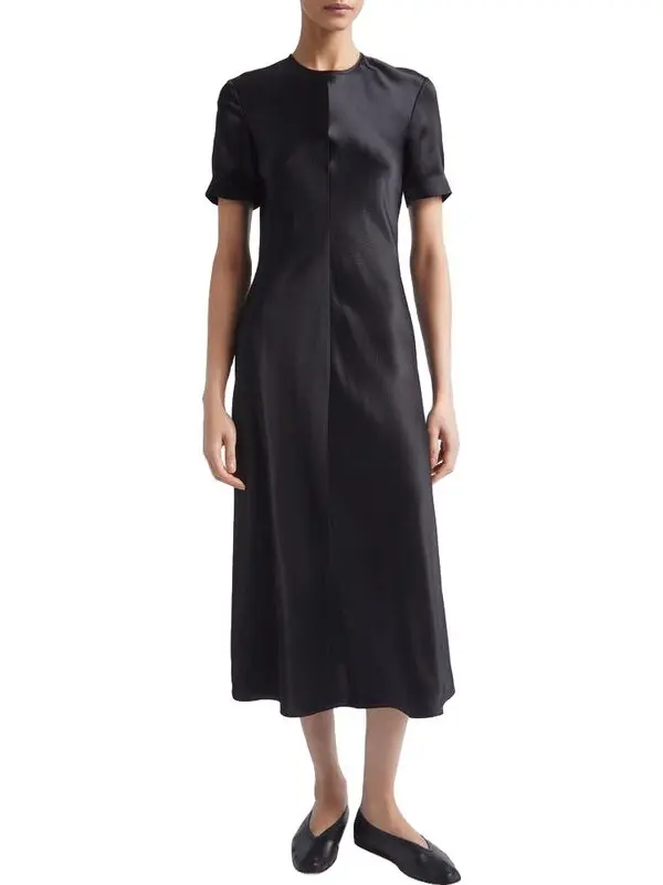 FFORME Akriti Short Sleeve Bias Dress - Black