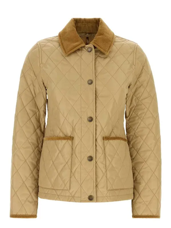 Burberry Beige Nylon Jacket - Brown