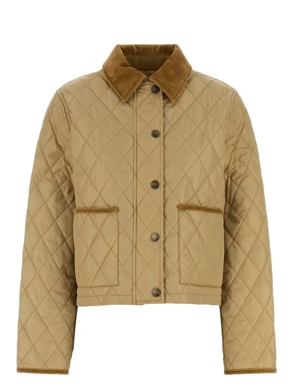 Burberry Beige Nylon Jacket - Brown