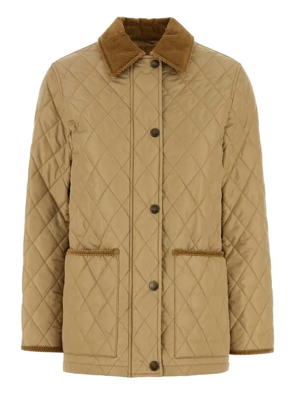 Burberry Beige Nylon Jacket - Brown
