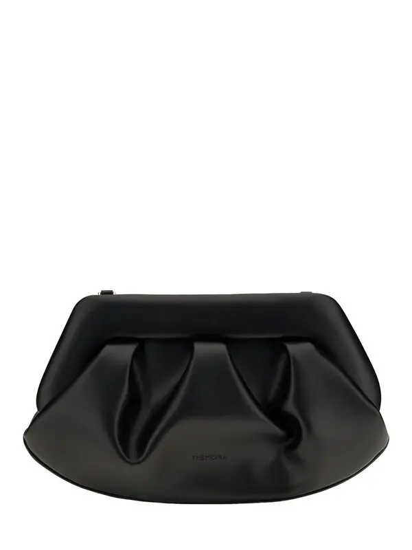 THEMOIRE Emera Bios Vegan Leather Clutch - Black