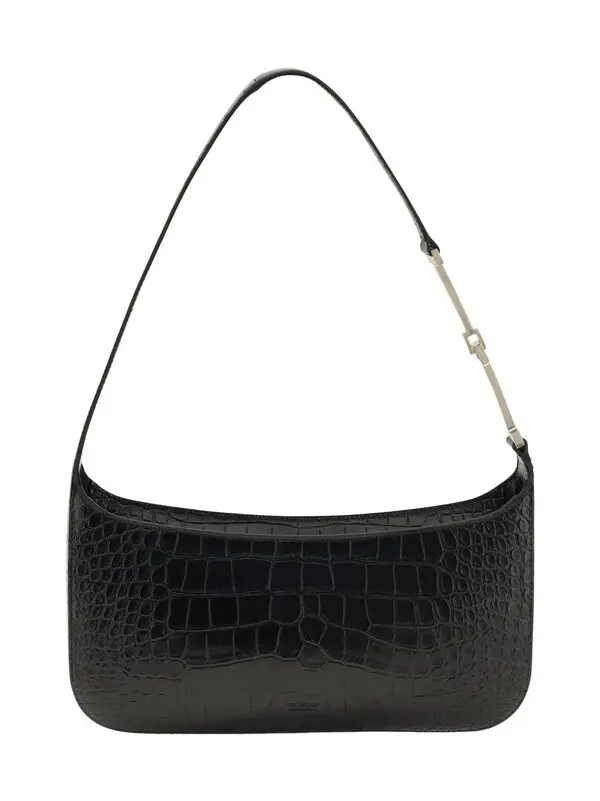 TOM FORD Small Crocodile-print Shoulder Bag - Black