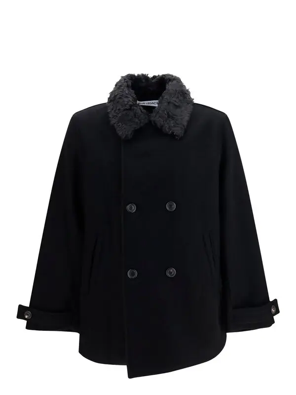 Our Legacy Wage Double-breasted Coat - Black