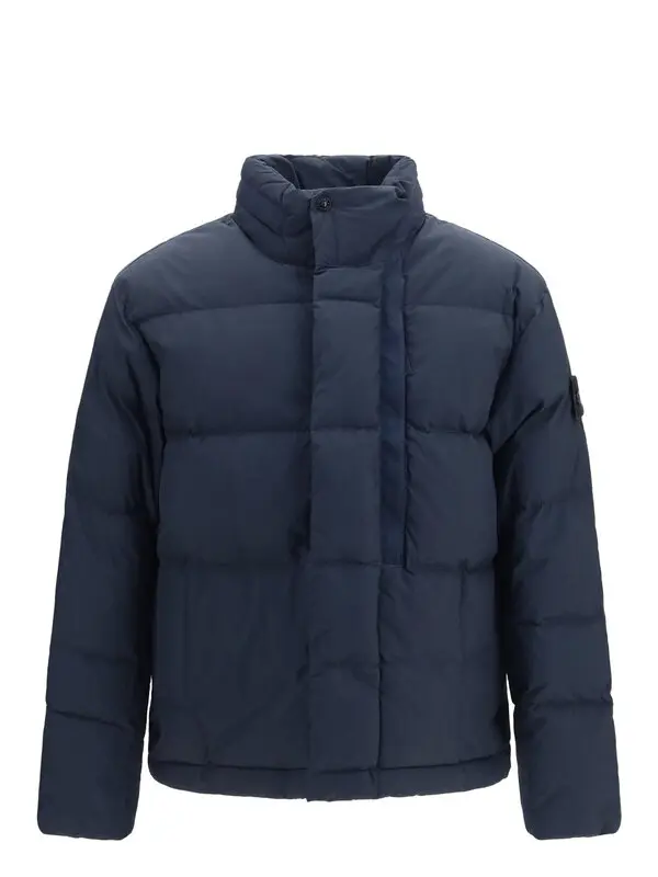 Stone Island Cotton Nylon Tela Jacket - Blue
