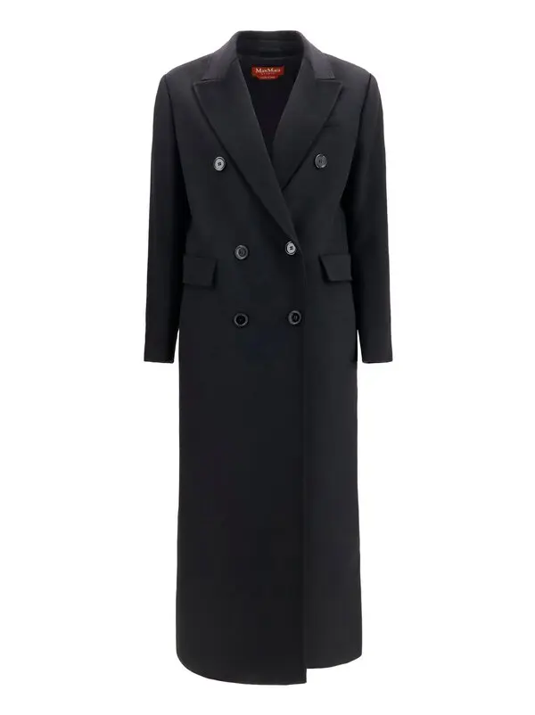Max Mara Effige Virgin Wool Coat - Black