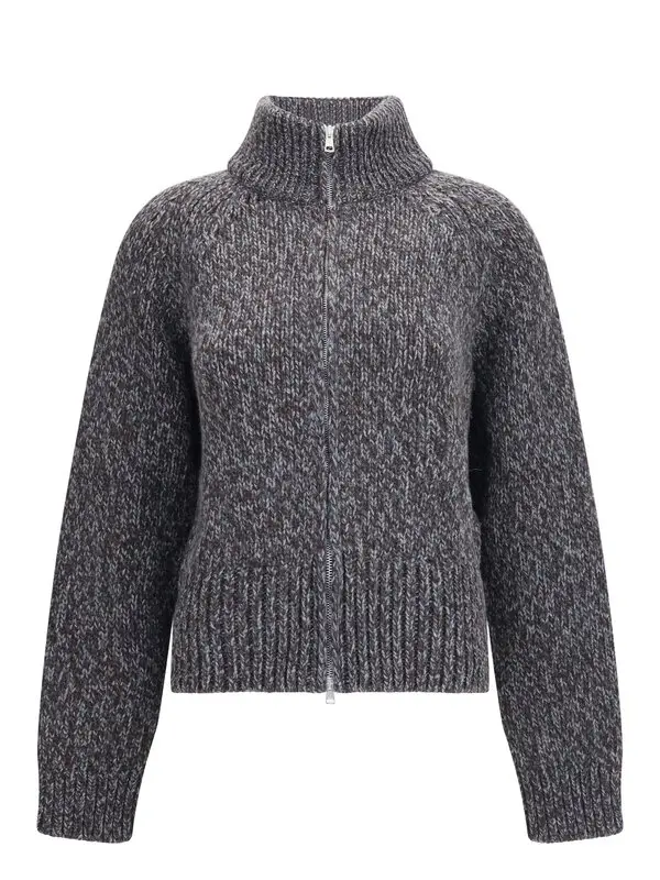 Our Legacy Merino Wool Zip Cardigan - Grey