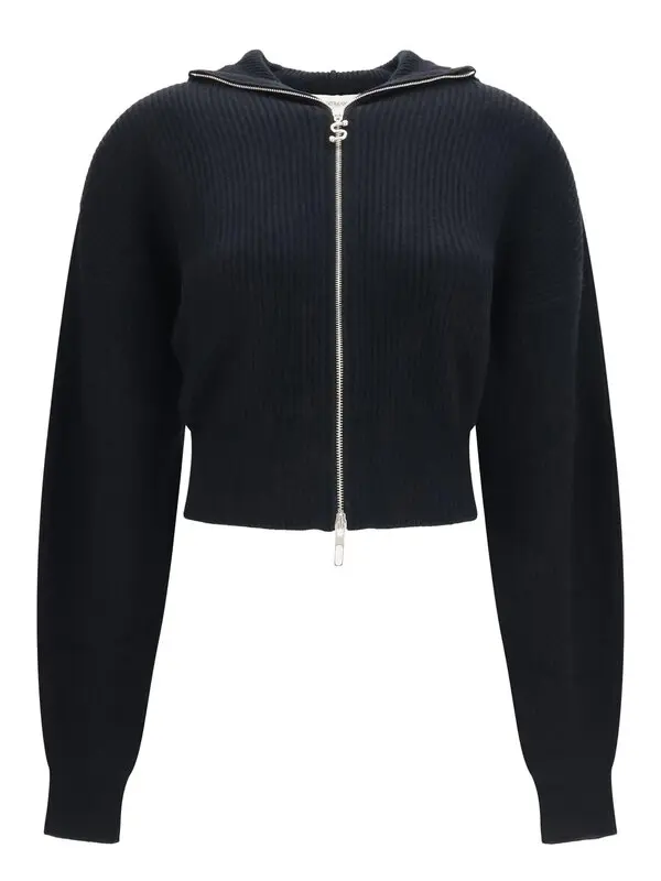 Max Mara Baco Ribbed Cardigan Femae - Black