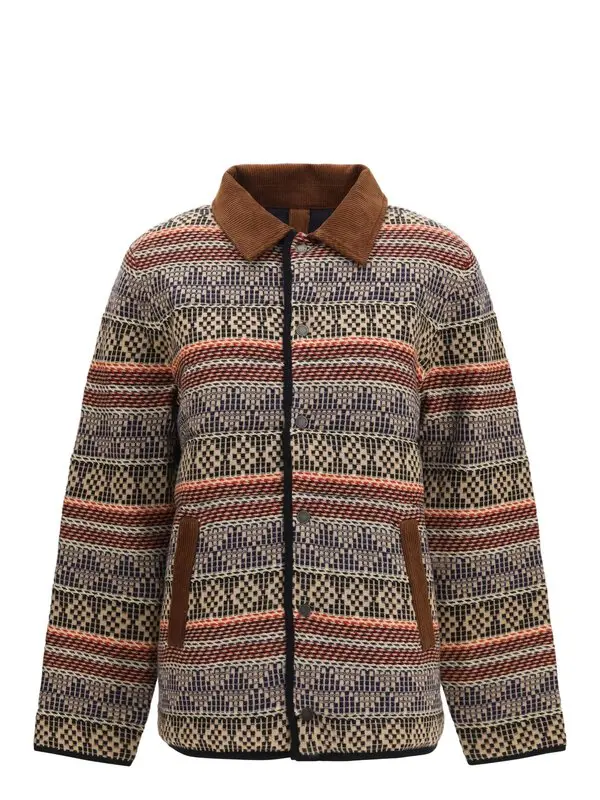 Guest In Residence Wetern Indutry Geometric Jacket - Brown