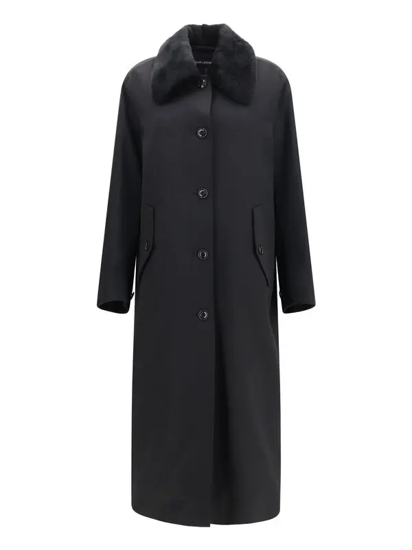 Our Legacy Tundra Coat In Virgin Wool - Black