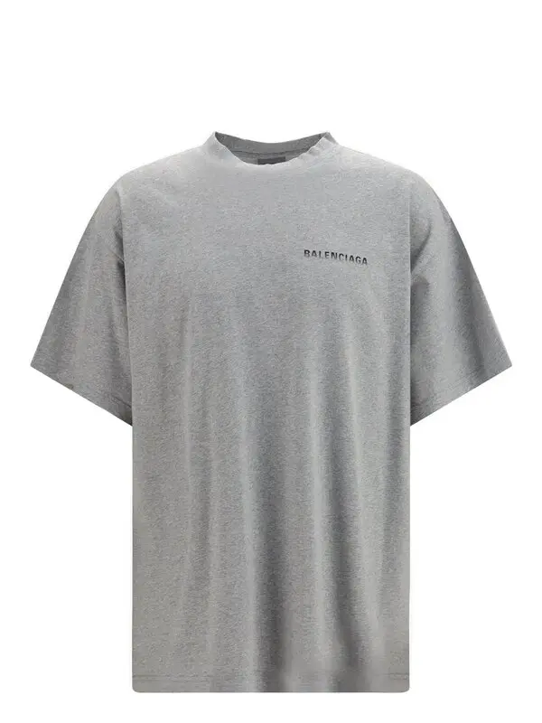 Balenciaga Cotton Logo T-shirt - Grey
