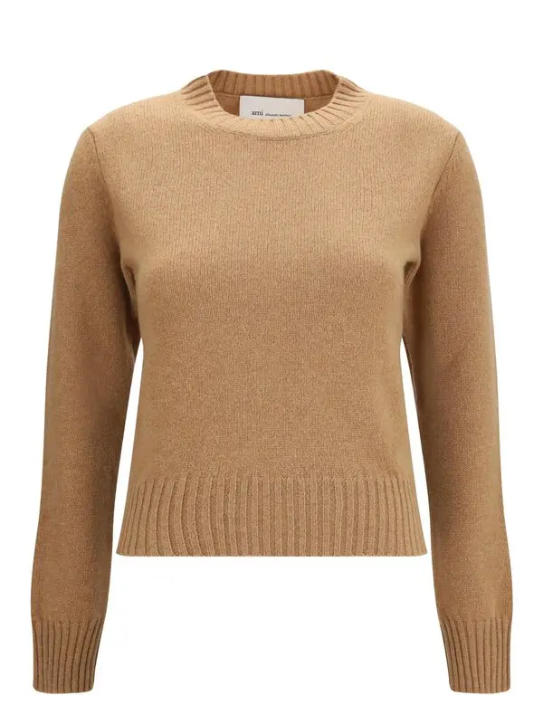 AMI Paris De Coeur Weater - Brown
