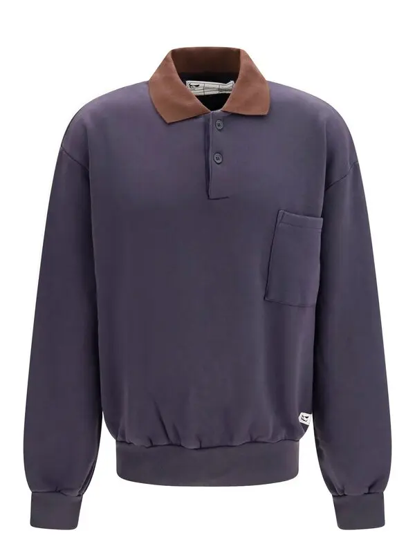 GR10K Replicated 30001 Sweatshirt Polo - Blue