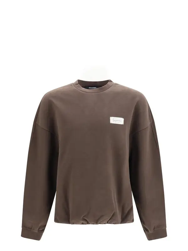 Jacquemus Le Sweatshirt Ontaigne Crewneck Sweatshirt Ale - Brown