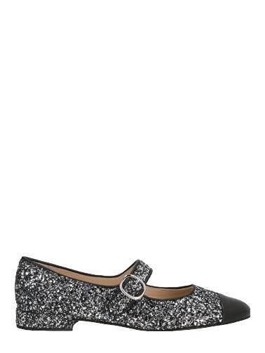 Sandro Ballet Flats Size Textile Fibers - Black