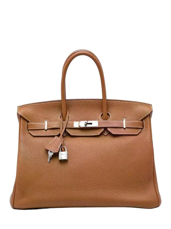 Hermès 2012 Togo Birkin Retourne 35 Handbag - Brown