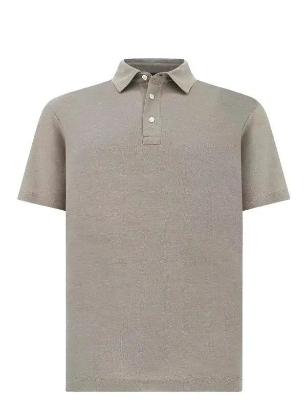 Paul & Shark Interlock-texture Polo Shirt - Grey