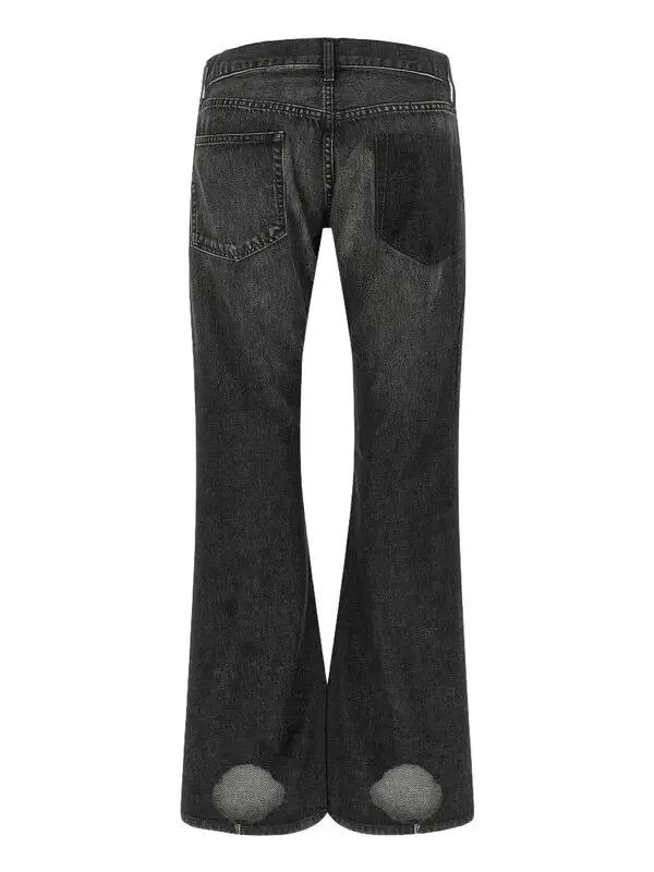 Junya Watanabe Patchwork Distressed Jeans - Black