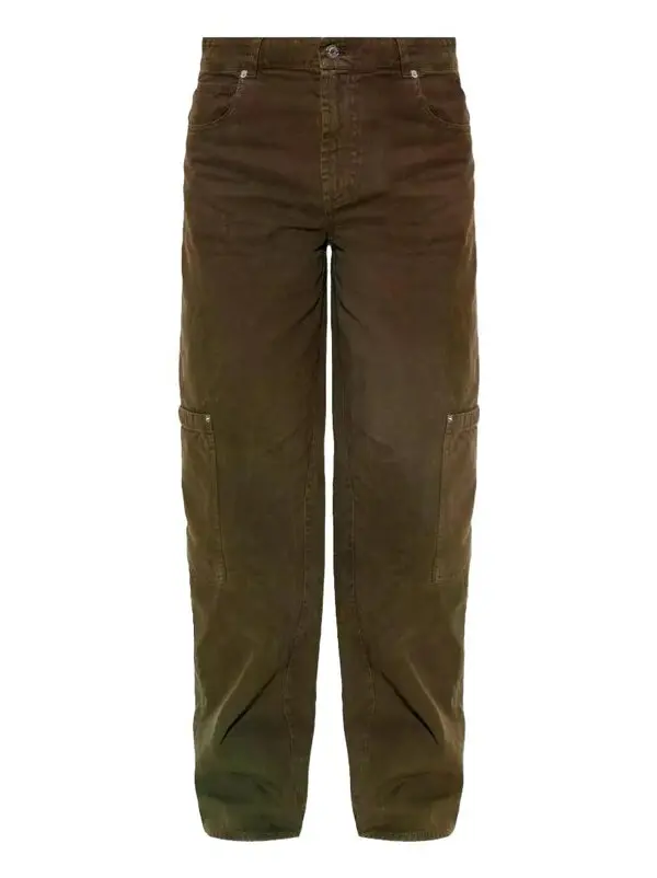 Moncler Logo-patch Cargo Pants - Brown