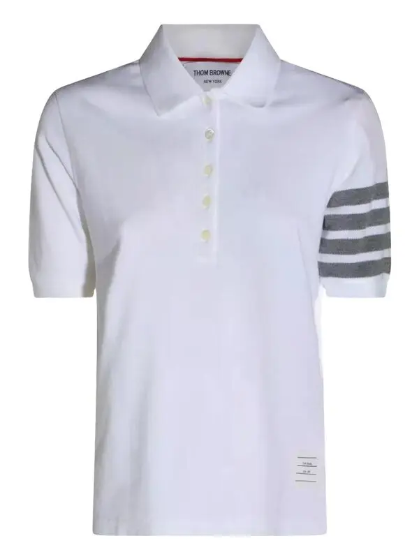 Thom Browne 4-bar Polo Shirt - White